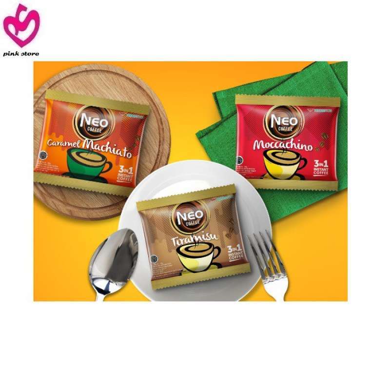 Jual NEO Coffee [10 sachet x 20gr ] - Caramel Machiato di Seller Pink ...
