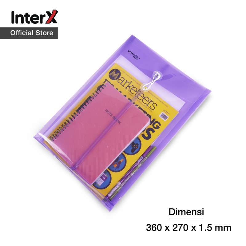 Promo Interx Map Tali (envelop Bag Spine) - Biru Diskon 50% Di Seller ...