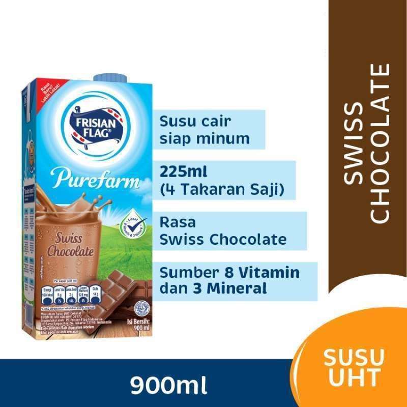 Jual Frisian Flag Family UHT Purefarm Swiss Chocolate [900 mL] di Seller Ray Makmur - Palmerah ...