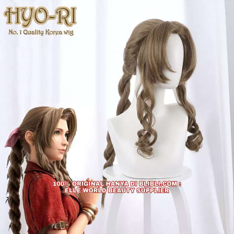 Promo RAMBUT PALSU FULL WIG AERITH GAINSBOROUGH FINAL FANTASY 7 REMAKE ...