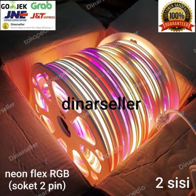 Promo Neon Flex Rgb 100 Meter 2 Sisi Indoor Outdoor Ip65 Diskon 12% di ...