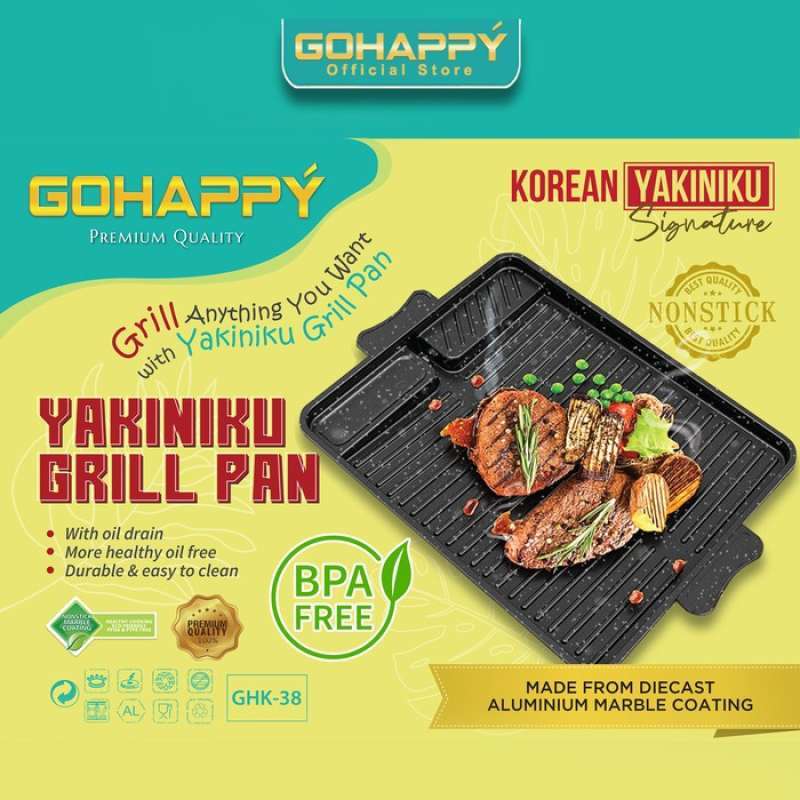 Jual BULGOGI PAN 32 CM ALAT PANGGANG BAKAR KOREAN BBQ GRILL PAN di ...
