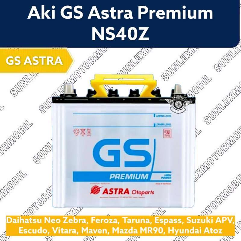 Jual GS ASTRA AKI PREMIUM NS40Z APV FEROZA TARUNA ESPASS MAZDA MAVEN VITARA di Seller Sunlex ...