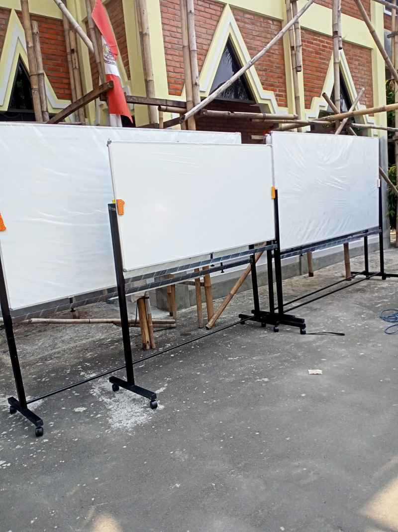Jual Papan Tulis Whiteboard 120x180 Double Face + Standing Di Seller ...