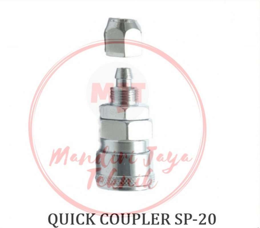 Jual Quick Coupler SP 20 Sambungan Selang Kompresor Recoil Cuk Kopler ...