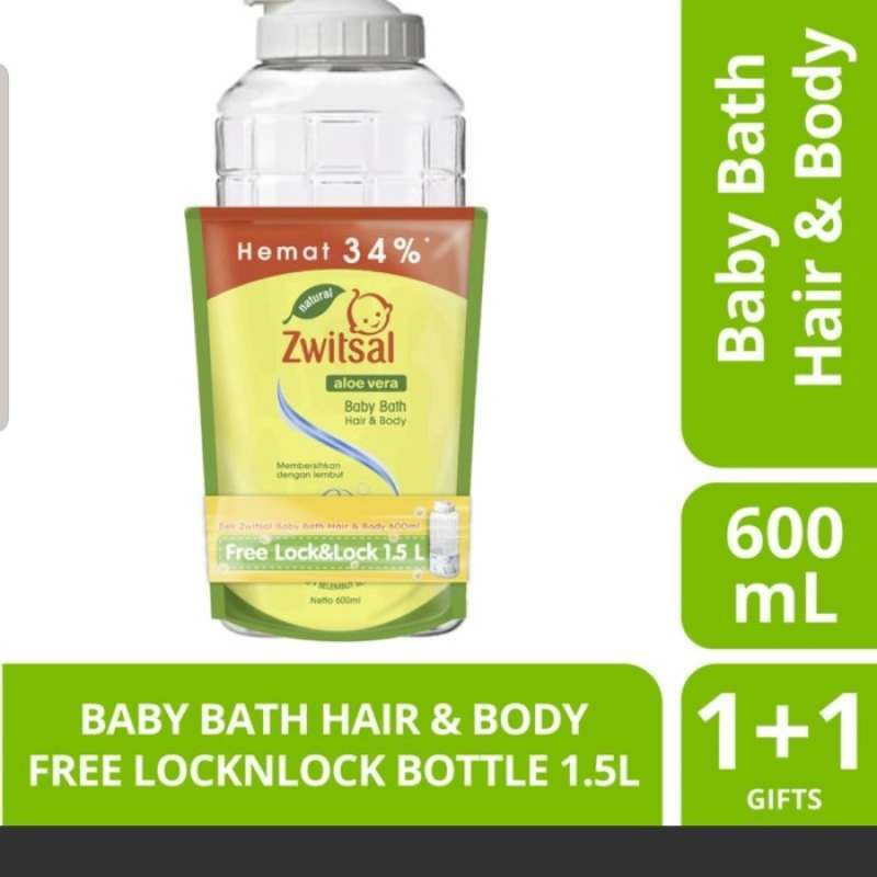 Promo zwitsal baby bath 2 in 1 600 ml Free Lock n Lock 1500ml Diskon 5% ...