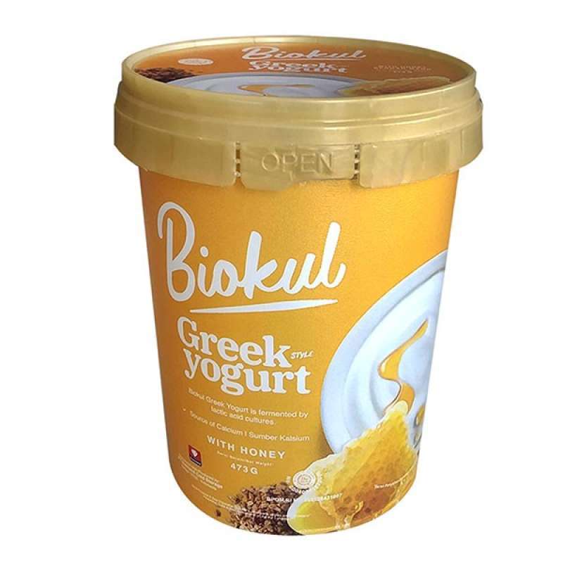 Promo BIOKUL GREEK YOGURT HONEY 473 GR - YOGURT Diskon 40% di Seller ...
