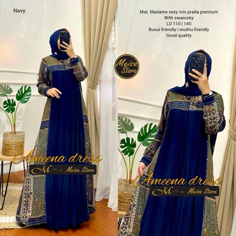 Jual Pakaian Original AMEENA DRESS by MEISA/MARWAH 9/9 di Seller Isabel ...