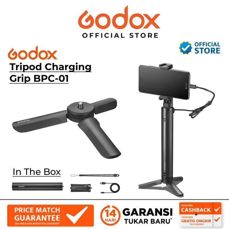 Jual Godox Tripod Charging Grip BPC-01 di Seller Godox Official Store - Godox Official Store ...