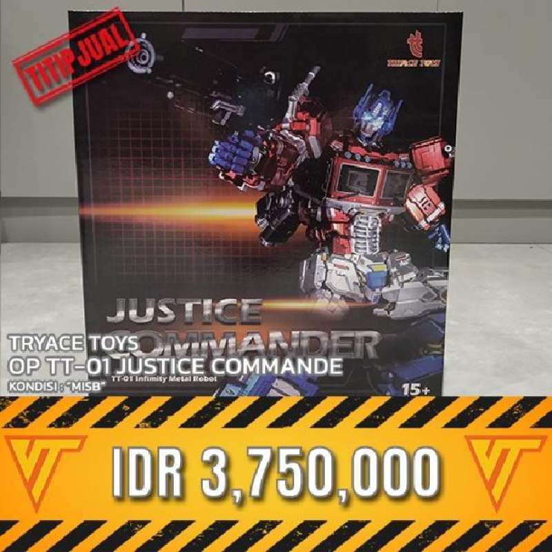 Jual OPTIMUS PRIME TT-01 JUSTICE COMMANDER By Tryace Toys di Seller ...