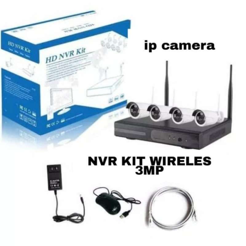 Promo Nvr Kit Wireless 3Mp 4Ch Ip Cam Diskon 10% di Seller Yasmin Store ...