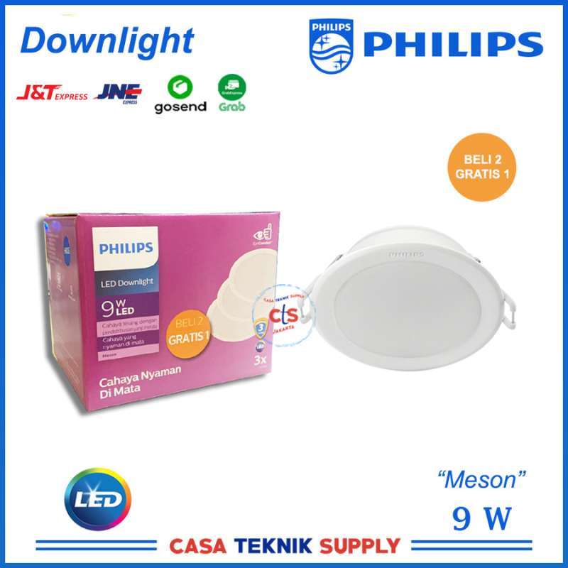 Promo LAMPU DOWNLIGHT LED PHILIPS MESON 9 WATT 9WATT 9W 9 W PAKET 2 ...