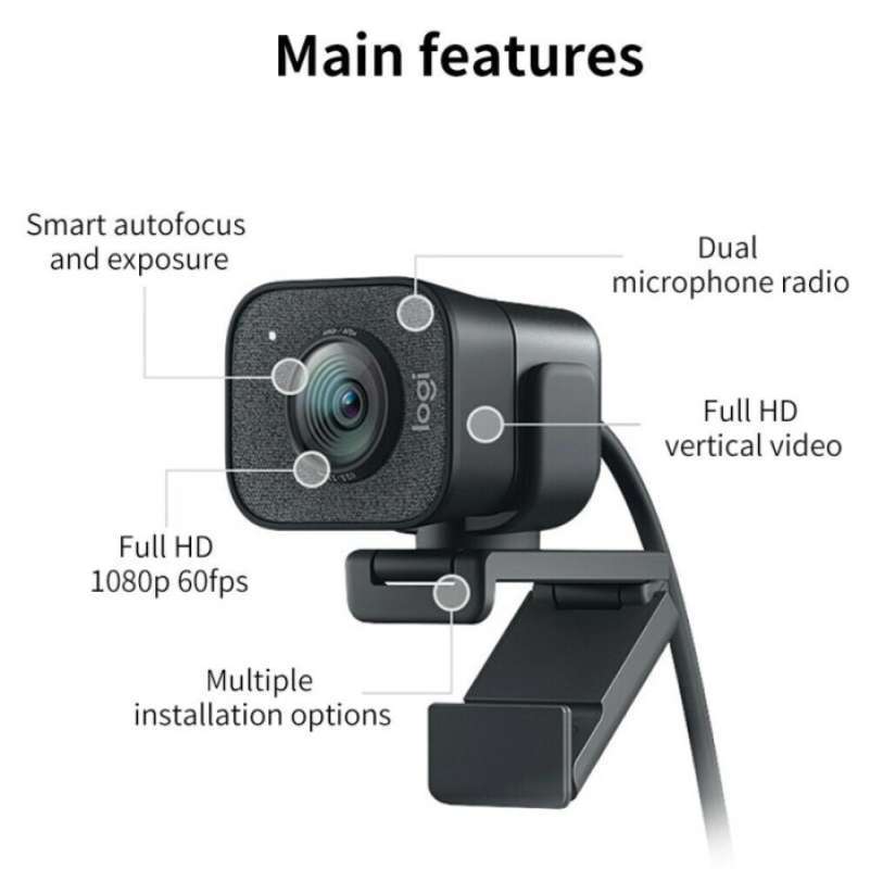 Promo Logitech Streamcam Stream Cam Full Hd Usb-c Webcam Diskon 12% Di ...