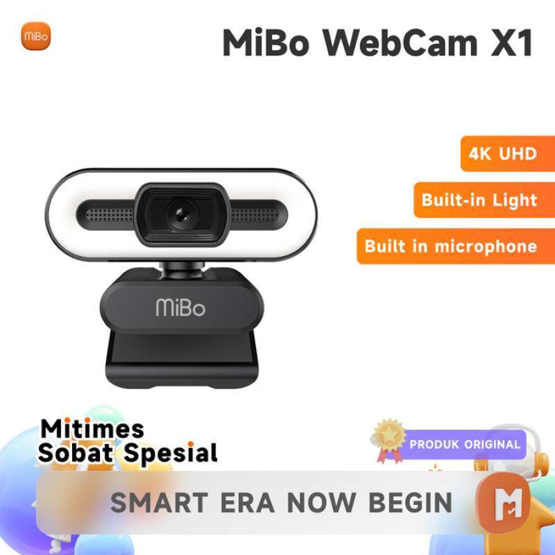 Promo Mibo Webcam X1 4K Usb Camera Uhd With Microphone Diskon 12% di ...