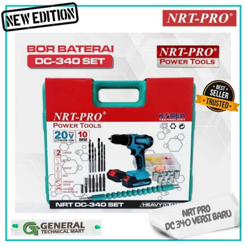 Promo Cordless Impact Drill 20V NRT-PRO DC-340 Termurah Diskon 11% di ...