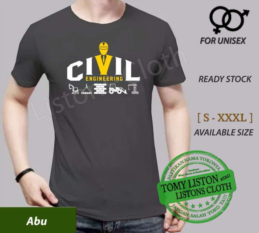 Promo kaos distro profesi teknik sipil baju insinyur civil engineering ...