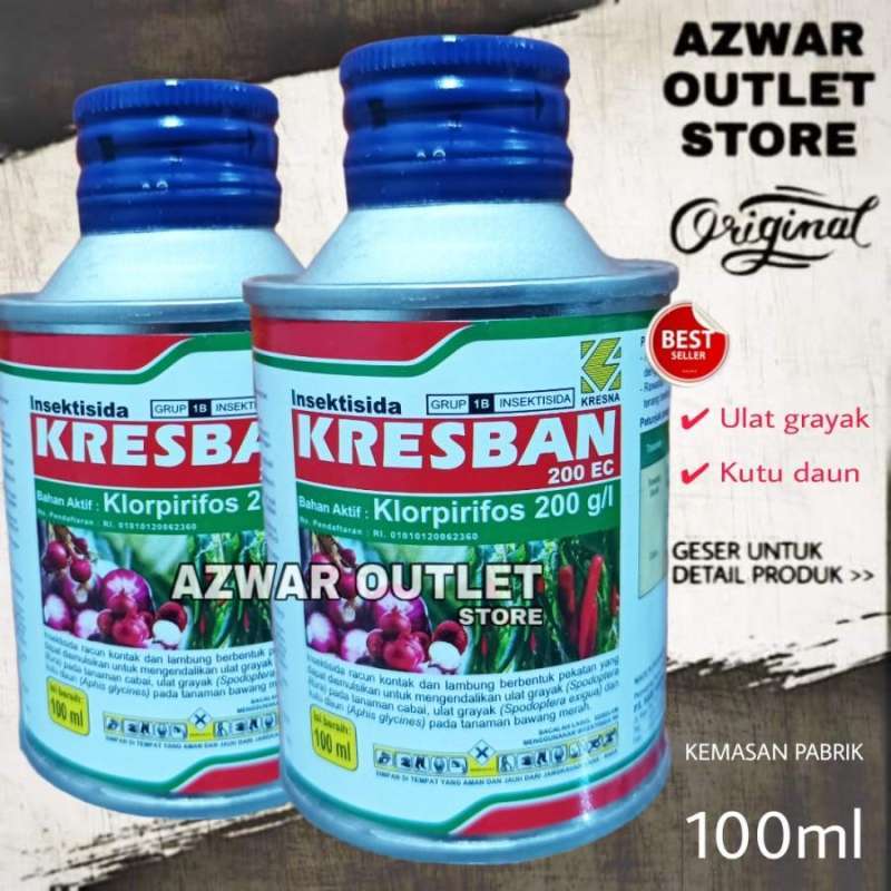 Jual racun hama ulat dan kutu daun | Insektisida KRESBAN by KRESNA ...