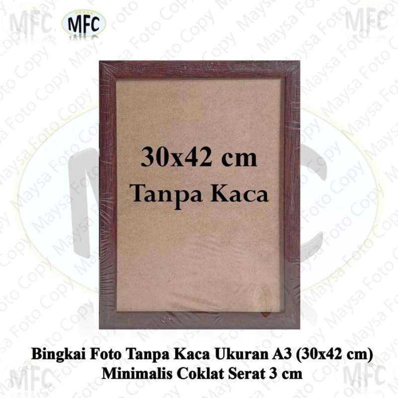 Jual Bingkai Foto A3 30x42 cm full Tanpa kaca Minimalis dan ukir 3 cm ...
