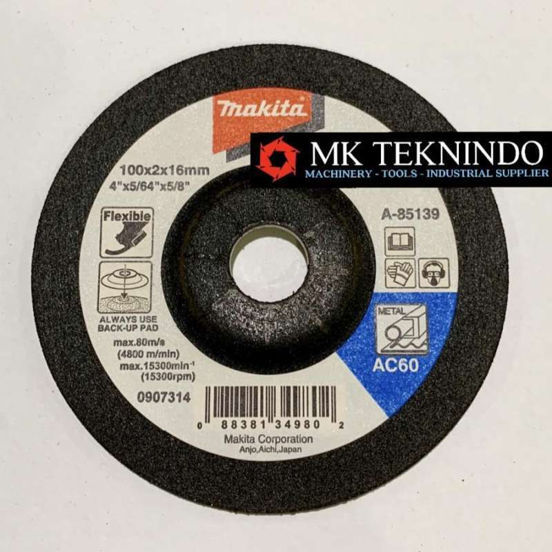Jual MAKITA BATU MATA GERINDA FLEXIBLE GRINDING WHEEL 4â INCH A 85139 ...