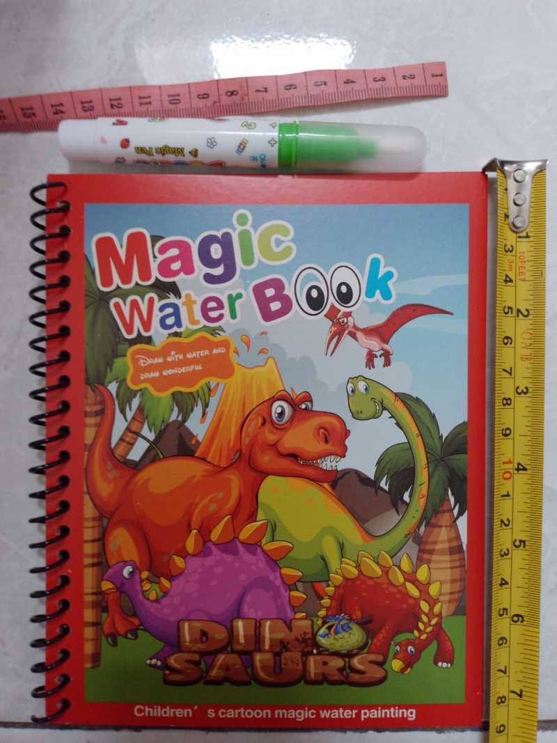 Jual Magic Water Book Magic Book Invisible Ink Buku Gambar Mewarnai ...