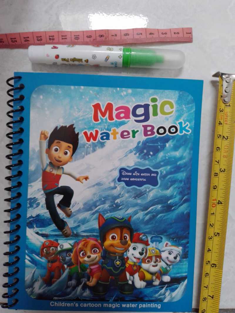 Jual Magic Water Book Magic Book Invisible Ink Buku Gambar Mewarnai ...
