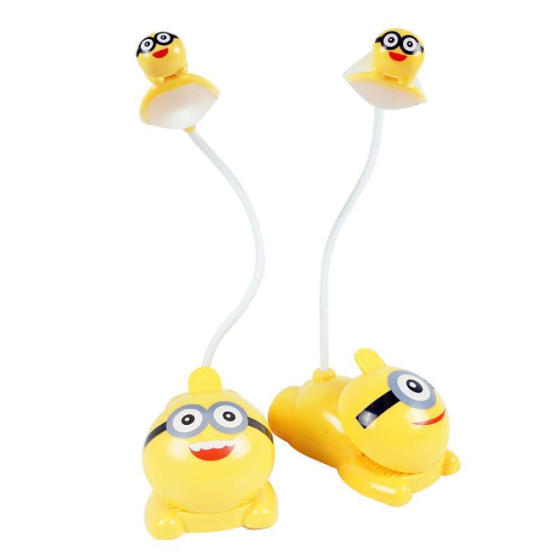 Promo LAMPU LED MINION / LAMPU MEJA BACA BELAJAR RECHARGEABLE /LAMPU ...
