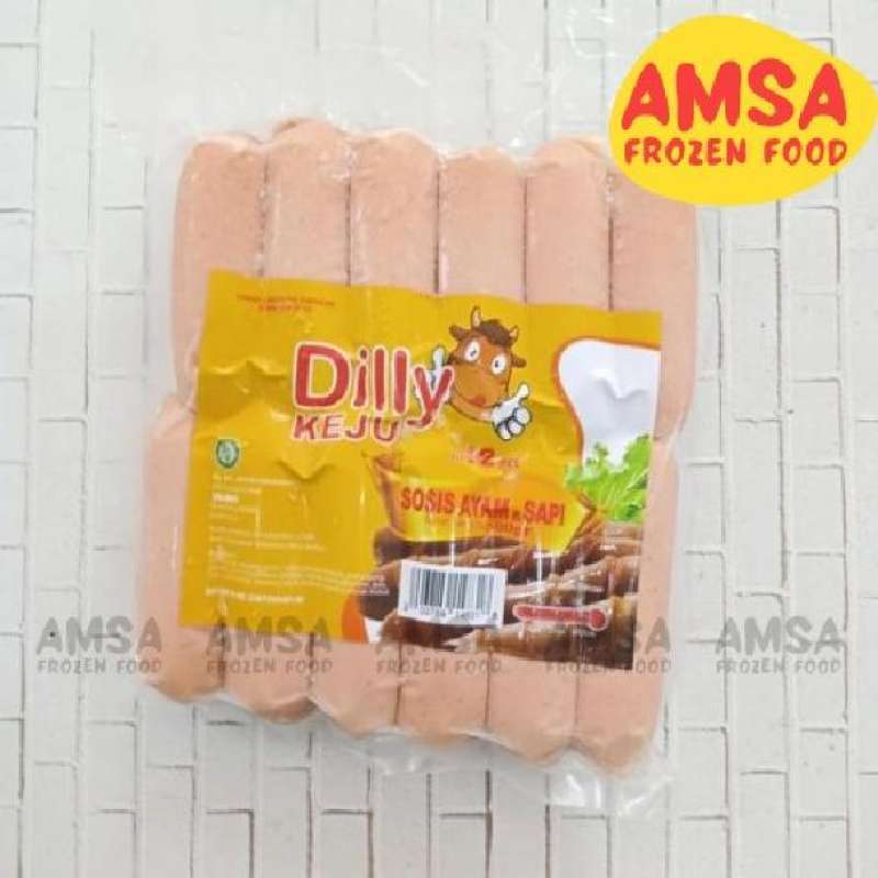 Jual Dilly Sosis Mini rasa Keju 500 gr isi 12 pcs di Seller AMSA FROZEN ...
