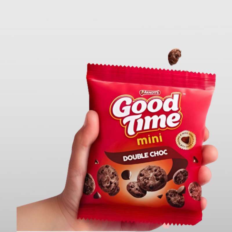 Jual Snack Cookies Good Time Mini Double Choc Arnotts( 1 Box Isi 12 Pcs ...