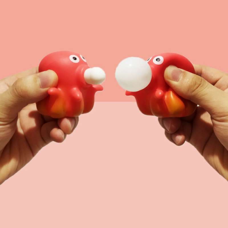 Promo Mainan Squishy Gurita Imut Pop It Spit Bubble Pereda Stress ...