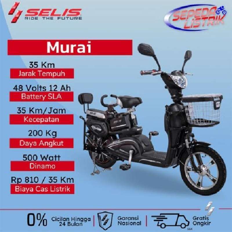Jual Sepeda Listrik Selis Murai Di Seller Sepeda Listrik Tangerang ...