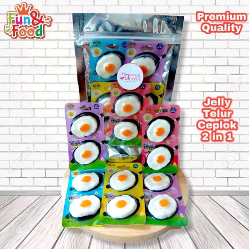 Promo Permen Jelly Telor Ceplok 2in1 Permen Lunak Telur Mata Sapi ...