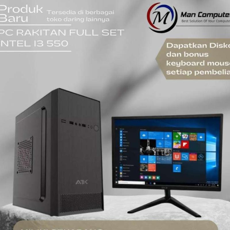 Jual Paket Cpu Pc Rakitan Intel Core I3 550/540/ Full Set Lengkap Monitor di Seller MANCOMP_ID ...