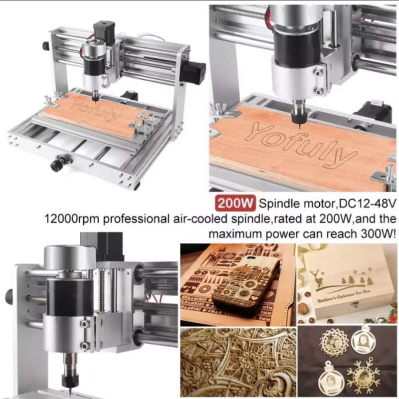 Jual Cnc 3018 Pro Max Mesin Ukuran Logam Kontrol Grbl Dgn 2000 Wat ...