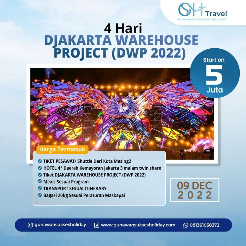 Jual 4 HARI DJAKARTA WAREHOUSE PROJECT (DWP 2022) EARLY BIRD [START ...
