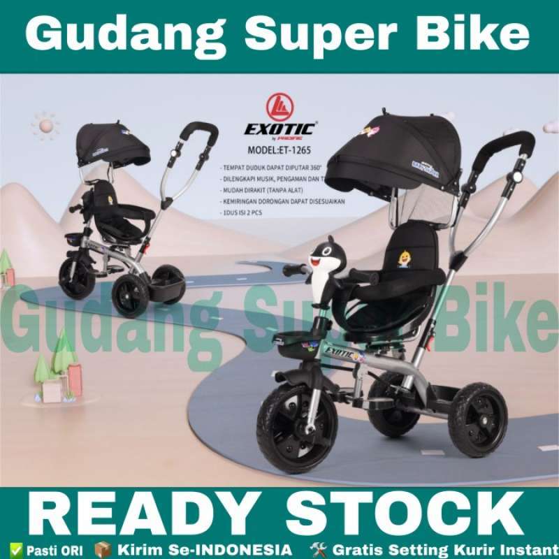 Promo Gratis Ongkir Sepeda Roda Tiga Exotic Et1265 Tricycle Anak Model ...