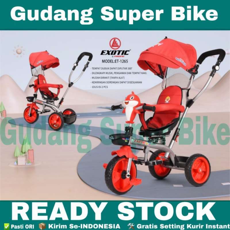 Promo Gratis Ongkir Sepeda Roda Tiga Exotic Et1265 Tricycle Anak Model ...