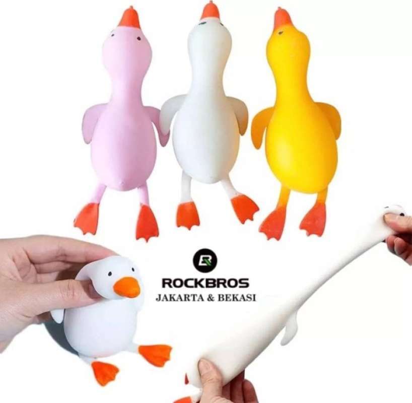 Promo Squishy Duck Bebek Fidget Toy Mainan Anak Pop It Stress Relief ...