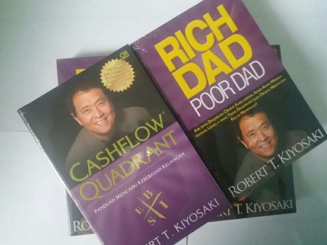 Promo Paket Buku Rich Dad Poor Dad Dan Cashflow Quadrant Robert