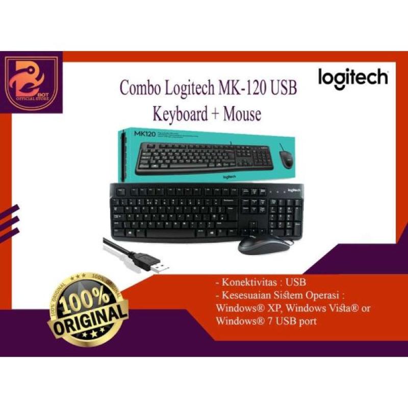 Jual Keyboard dan Mouse Combo Logitech MK-120 USB Original Garansi Resmi di Seller BOT_Komputer ...