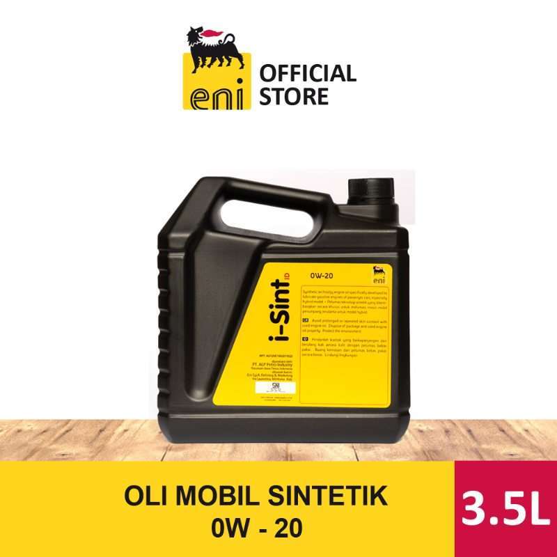 Promo Oli Mobil Eni I-sint Id Synthetic 0w-20 3,5l Diskon 14% Di Seller ...