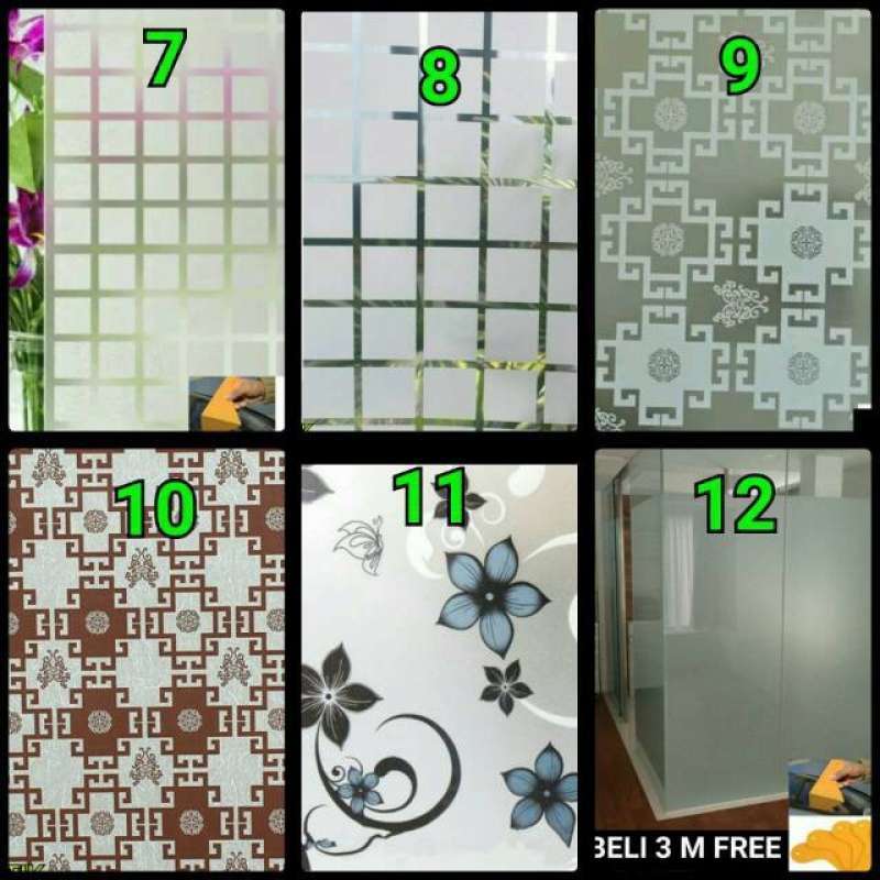Promo stiker kaca/sticker kaca/stiker/sticker kaca motif jendela rumah ...