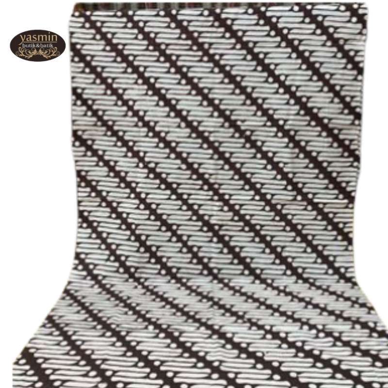 Promo Yasmin Butik Batik Kain Batik Cap Motif Parang Warna Hitam Putih ...
