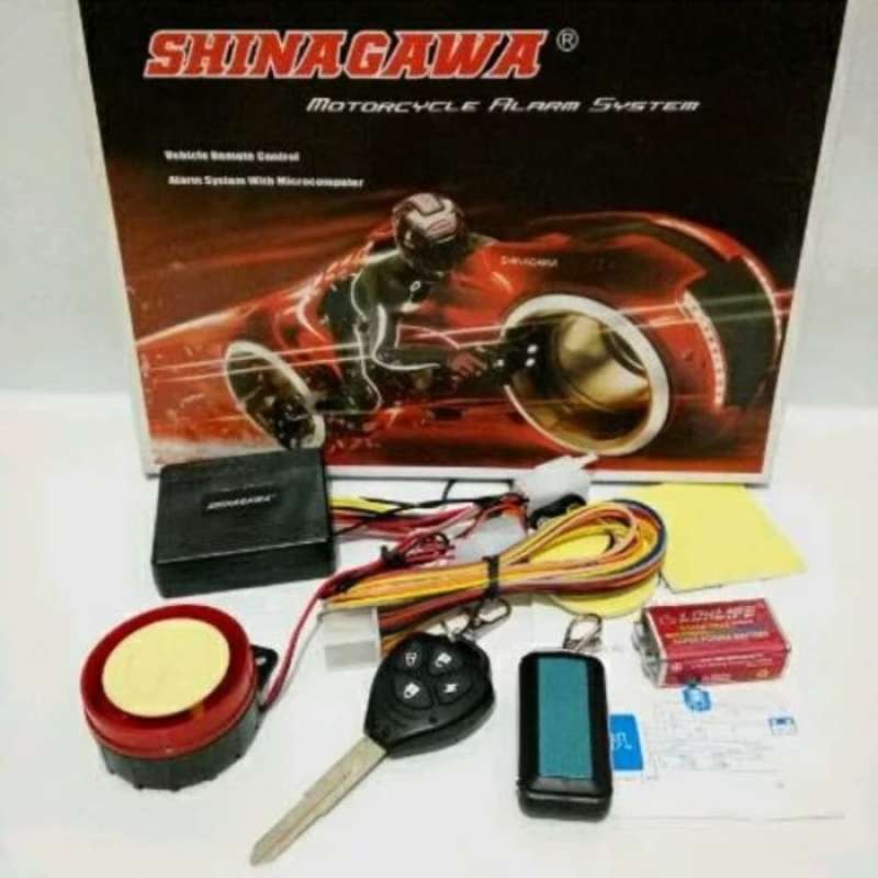 Promo Alarm motor shinagawa remote kunci plus baterai Diskon 16% di ...