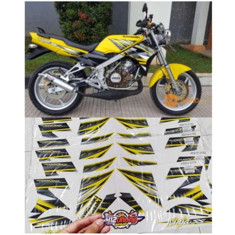 Jual Striping Sticker Stiker Ninja Ss Kuning Fullset Original 100% Di ...