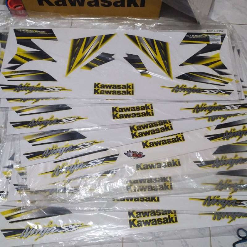 Jual Striping Sticker Stiker Ninja Ss Kuning Fullset Original 100% Di ...