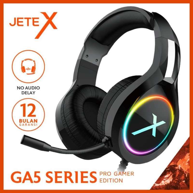 Jual Headset Gaming Headphone Gaming RGB JETE-X GA5 Series di Seller mampang raya - Tegal Parang ...