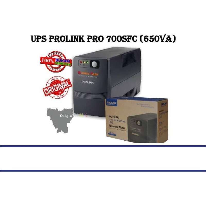 Jual UPS PROLINK PRO 700SFC UPS 650V A di Seller mampang raya - Tegal Parang, Kota Jakarta ...