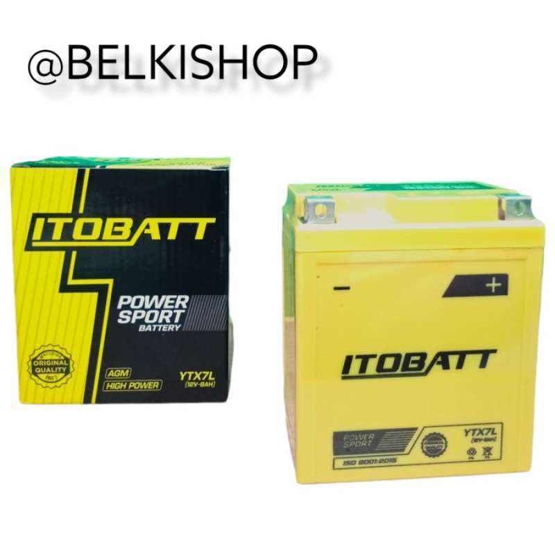 Promo Aki Motor Yamaha R25,MT25 ITOBATT GEL YTX7L-BS 12v 8Ah Diskon 5% ...