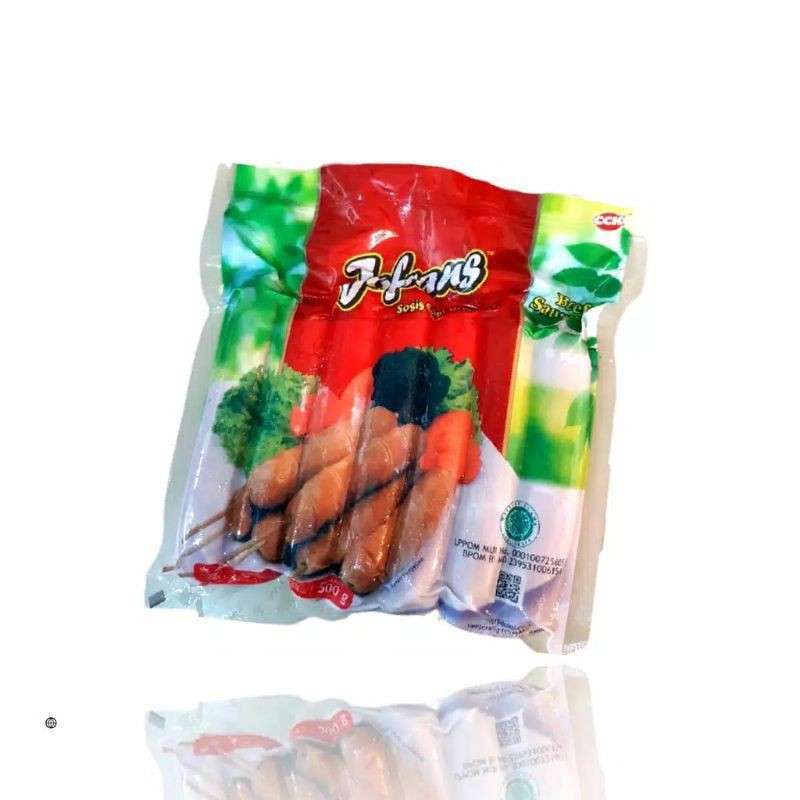 Jual SOSIS BAKAR JUMBO SAPI JOFRANS 500 Gram di Seller Depot Kuliner ...