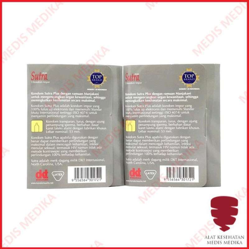 Jual Sutra Plus Isi 3 Kondom Alat Kontrasepsi Kb Kesehatan Pria Wanita ...